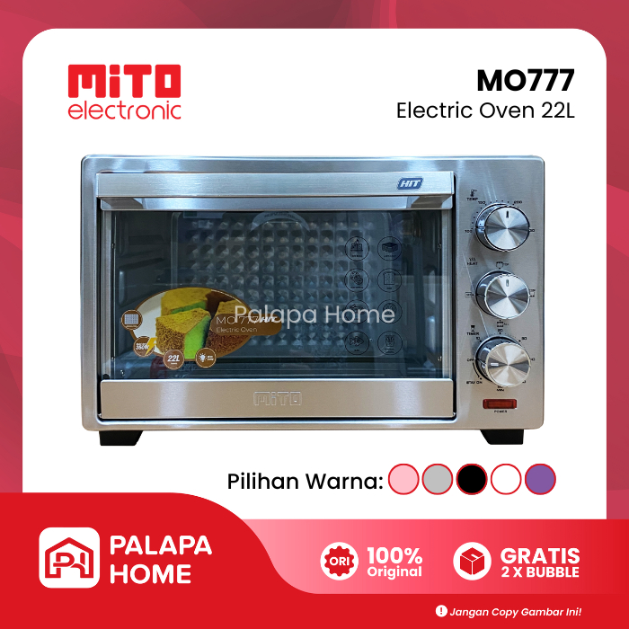 Jual Mito Oven Listrik MO 777 22 Liter Low Watt Electric Oven Wood ...