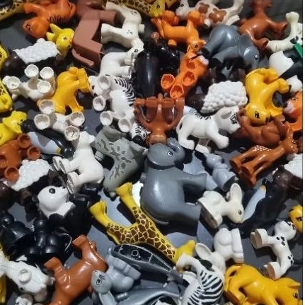Jual figur lego duplo binatang hewan animals preloved | Shopee Indonesia