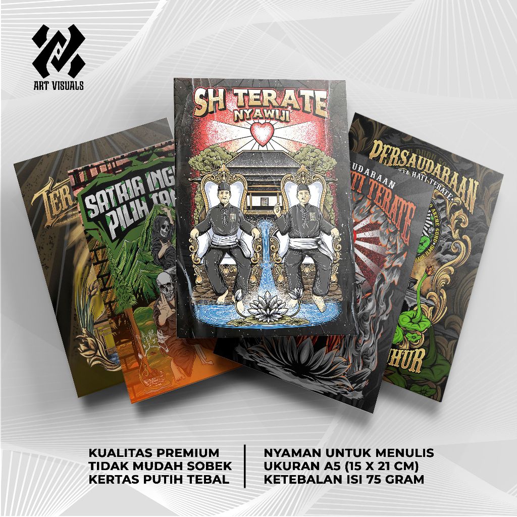 Jual Buku Tulis Custom Tema PSHT Terlengkap Termurah Model Bebas Pilih Foto / Buku Tulis Sekolah ...