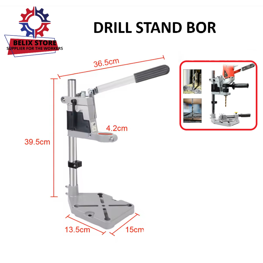 Jual Drill Stand Dudukan Mesin Bor Tangan Listrik Menjadi Bor Duduk Cocok Untuk 10-13mm | Shopee ...