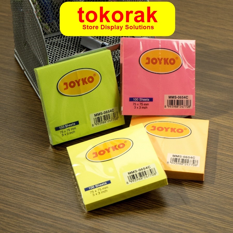 Jual MEMO STICK MMS-0654C 75 X 75 MM JOYKO MEMO PELEKAT STICKY NOTE MMS ...