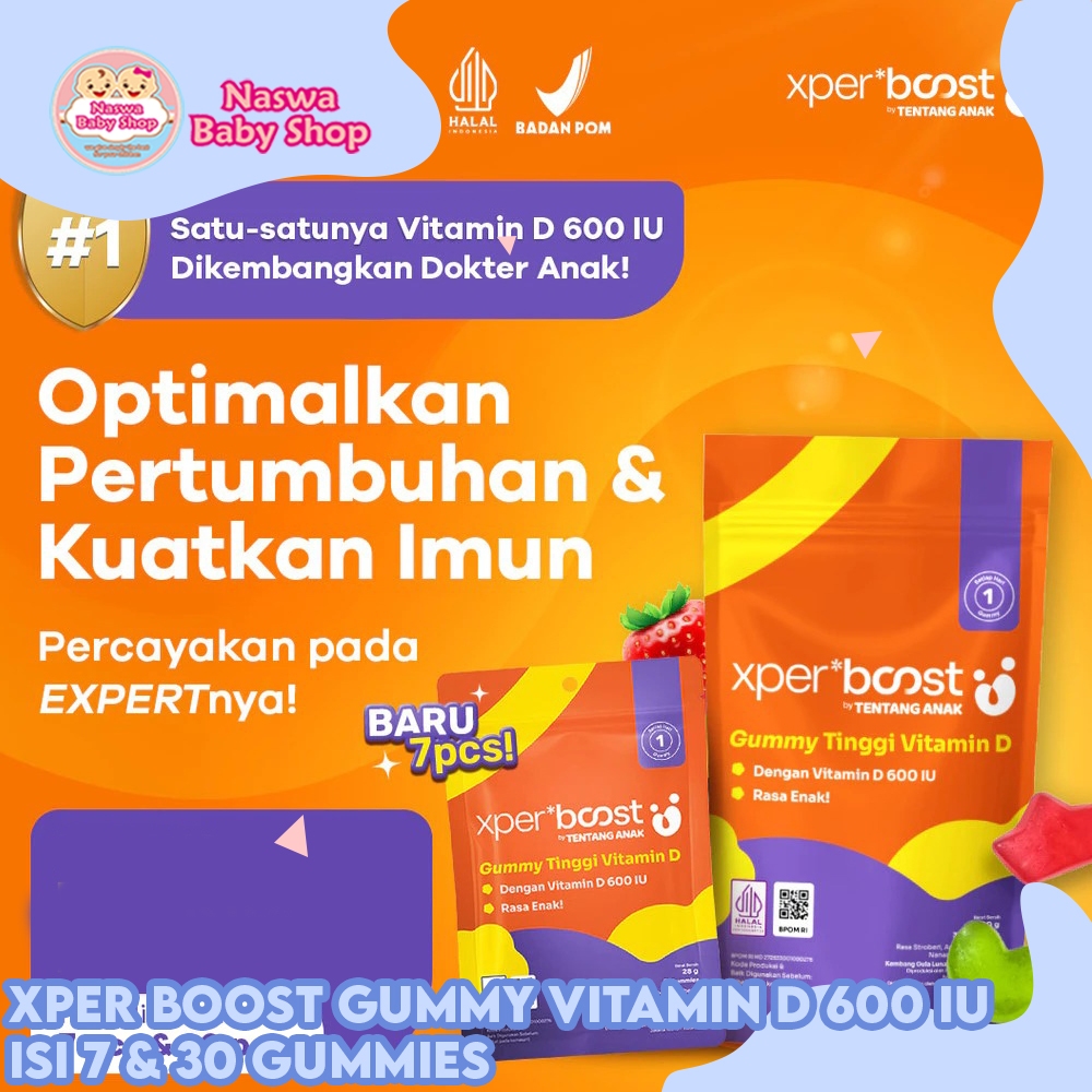 Jual Expert Boost Gummy Vitamin D 600 IU Anak dan Dewasa Isi 7 & 30 ...
