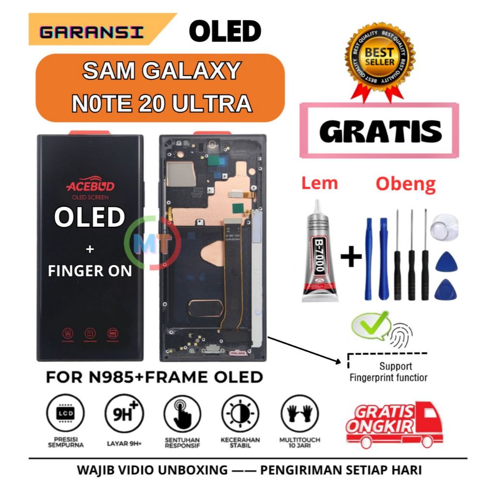 Jual Lcd Touchscreen SAM GALAXY NOTE 20 ULTRA Fullset OriginaL OLED ...