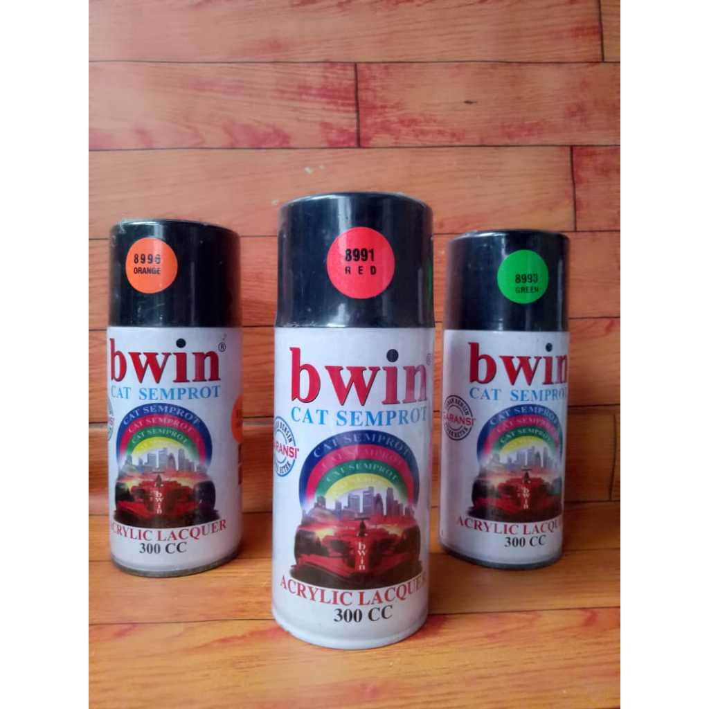 Jual Cat Semprot Bwin Flourescent 300cc Berbagai Warna | Shopee Indonesia