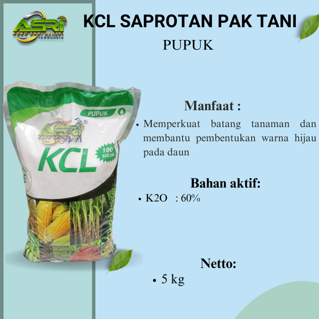 Jual PUPUK KCL SAPROTAN PAK TANI 5KG | Shopee Indonesia