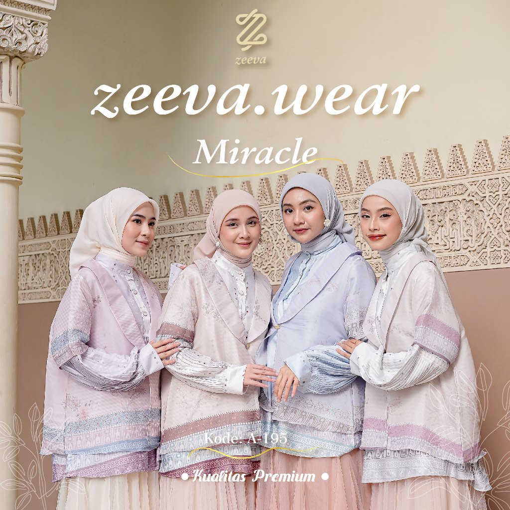 Jual Zeeva - Miracle Outer Blouse Premium 2in1 Kemeja Atasan Wanita Lembut Nyaman Kekinian ...