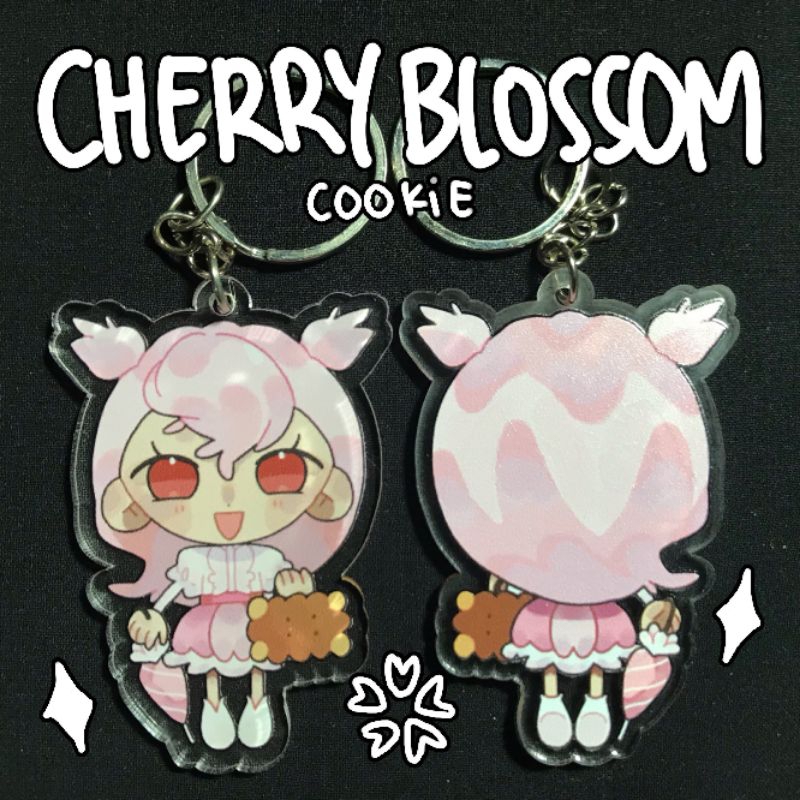 Jual CROB | CHERRY BLOSSOM cookie run ovenbreak kingdom keychain fanart ...