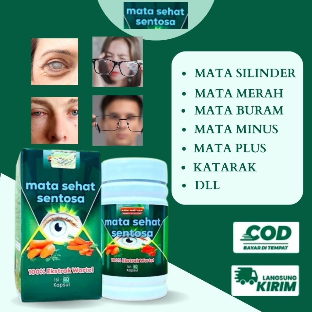 Jual Vitamin Mata Buram Katarak Minus Plus Kesehatan Mata - Suplemen ...