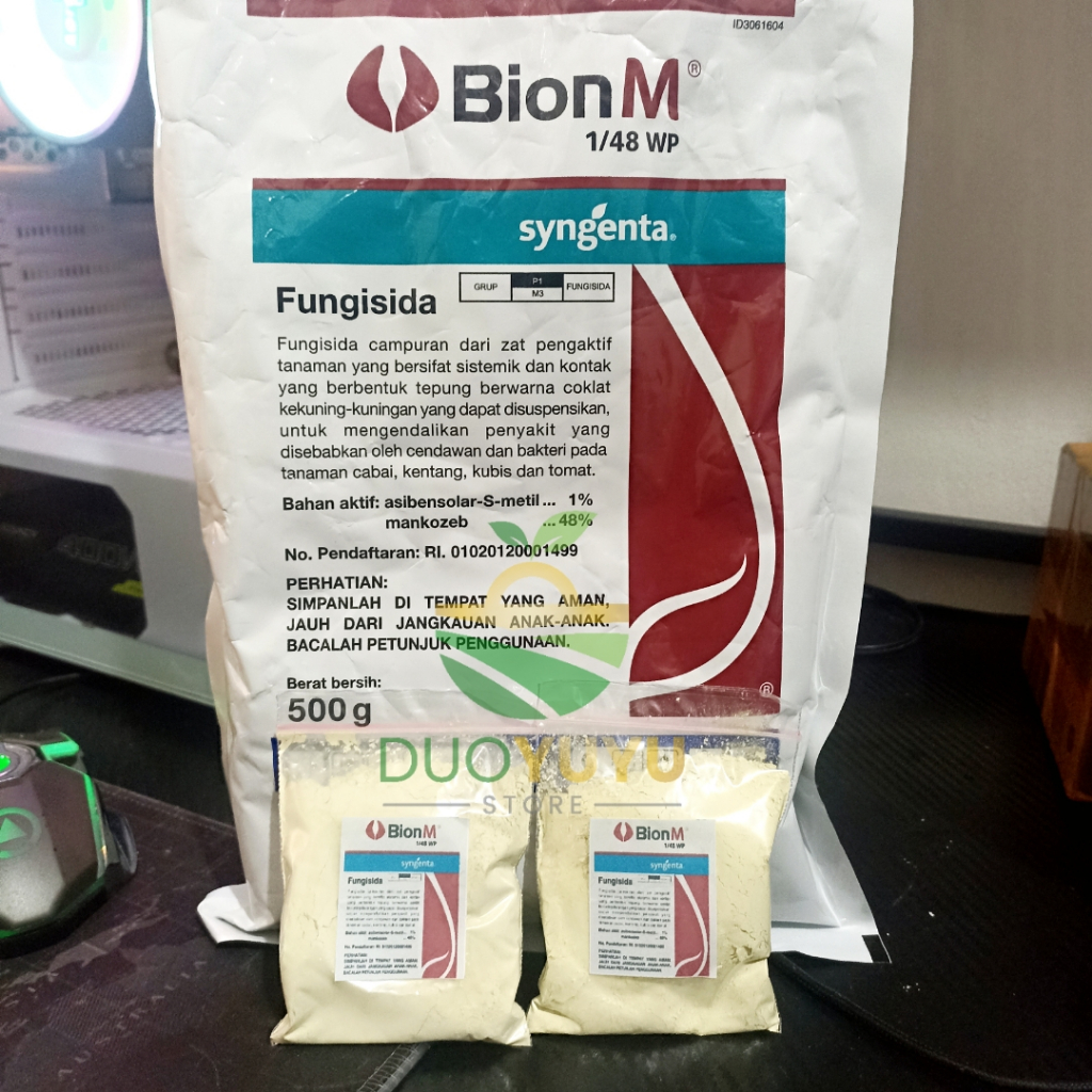 Jual Fungisida BION-M 1/48 WP Repack 10 / 25 Gram Syngenta Mancozeb 48% ...