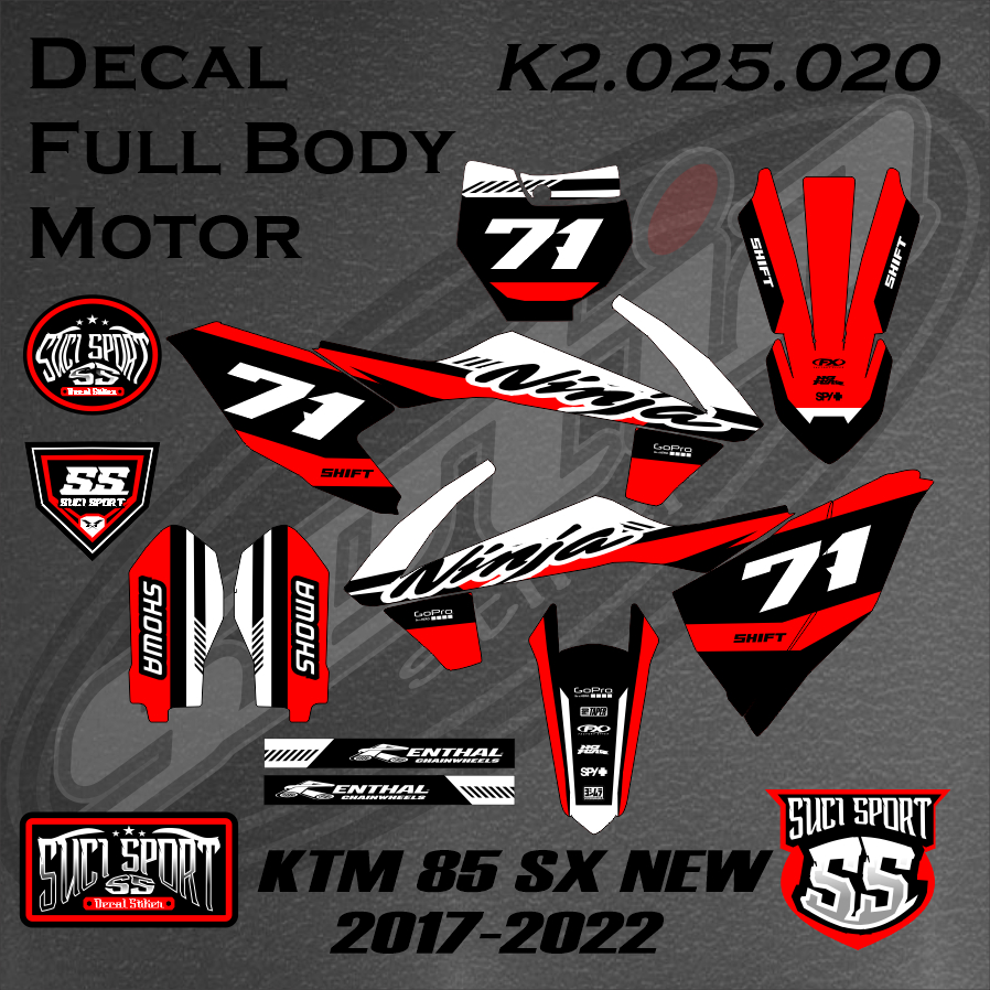 Jual DECAL STIKER STICKER KTM 85 NEW FULL BODY TERBARU DECAL STIKER ...