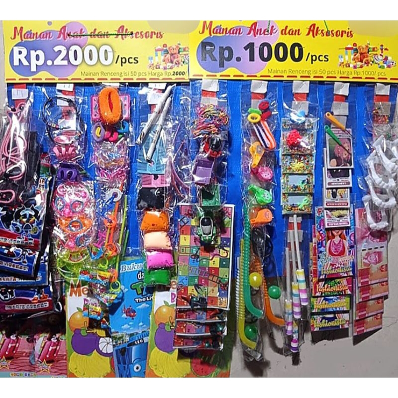 Jual Mainan Rentengan serba 2000 isi 50pcs | Shopee Indonesia