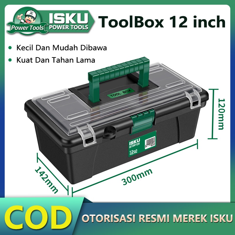 Jual ISKU Tool box Mini 12 Inch Kotak Perkakas/kotak alat multifungsi ...