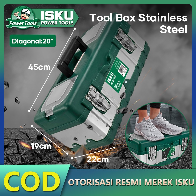Jual ISKU Tool Box Besar Plastik 14 15 17 18 19 20 Inch Bahan Pp Tools ...