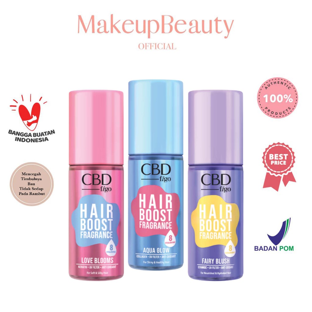 Jual CBD Figo Hair Boost Fragrance - Love Blooms | Fairy Blush | Aqua ...