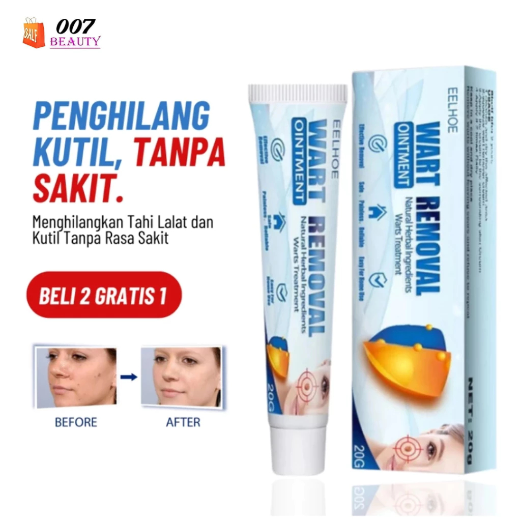 Jual Salep Penghilang Tahi Lalat Ampuh EELHOE Wart Remover 20g Krim ...