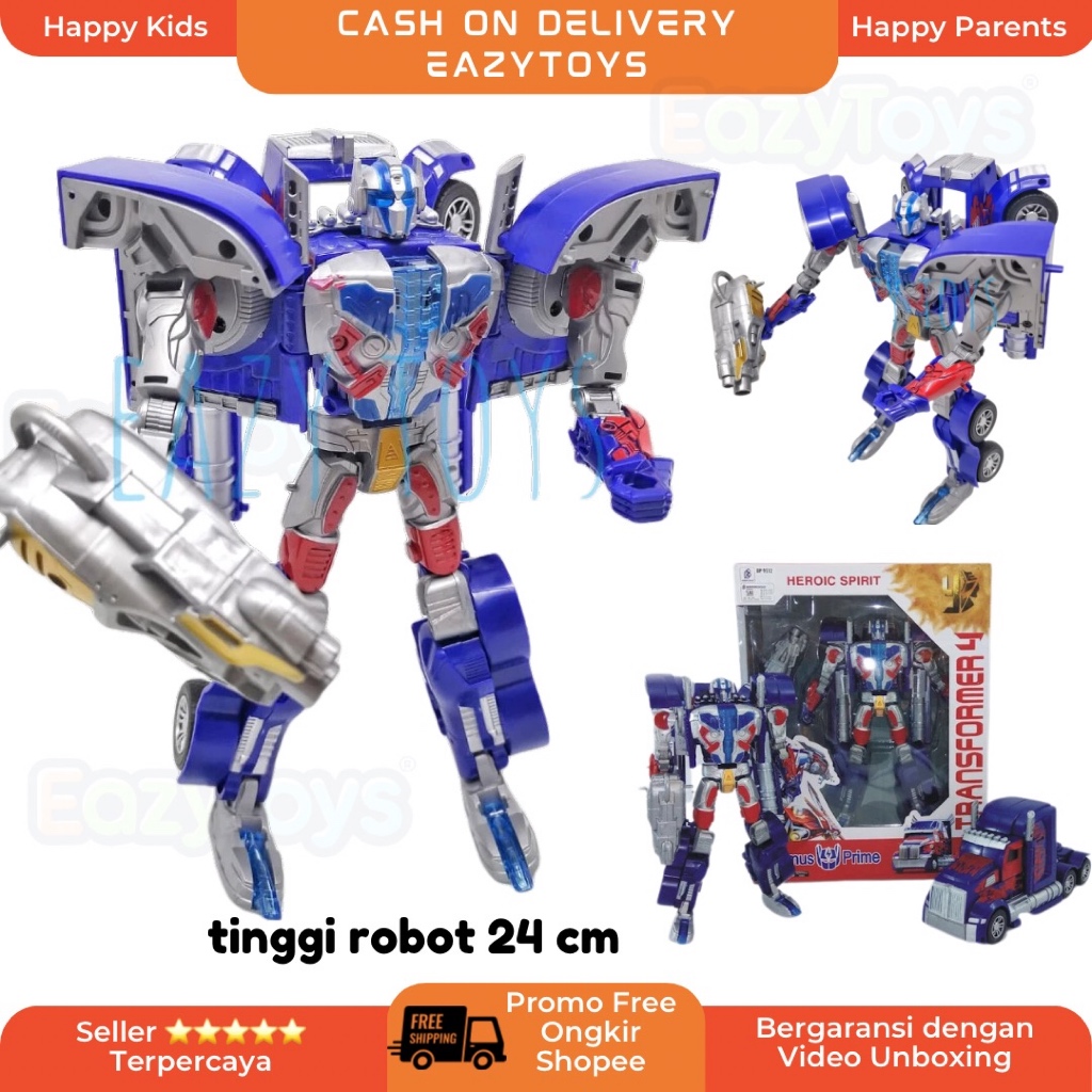 Jual Mainan Robot Deformation Transformasi Optimus dan Bee Bisa Berubah ...