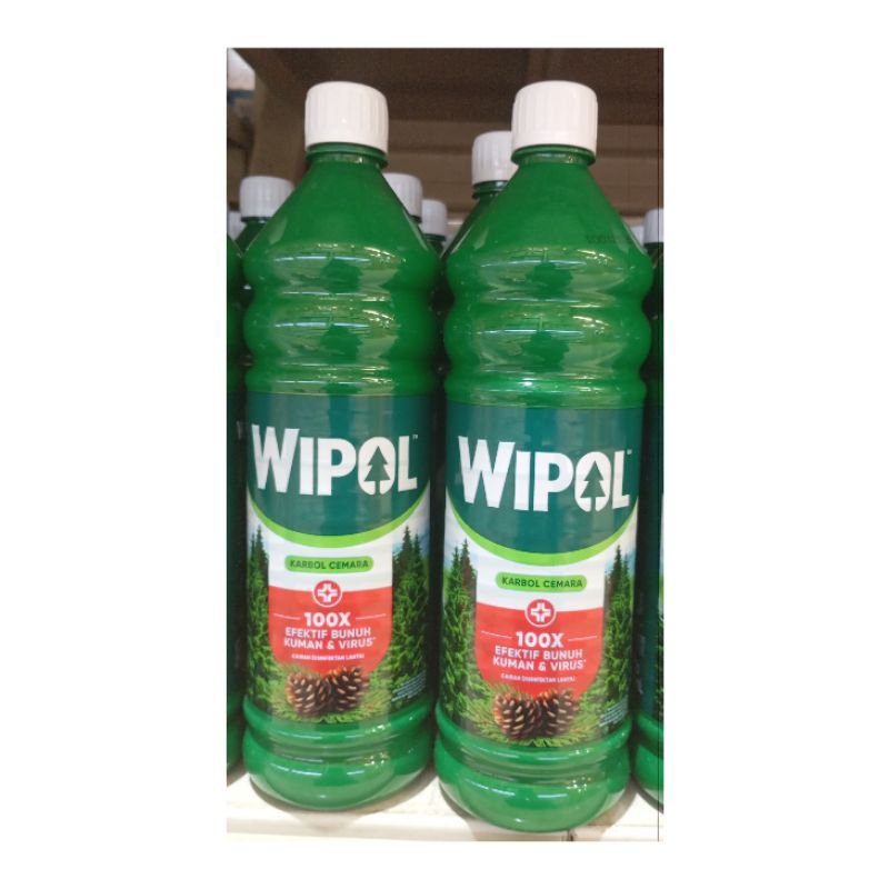 Jual WIPOL KARBOL PEMBERSIH LANTAI BOTOL 750ML ISI 3 PCS | Shopee Indonesia