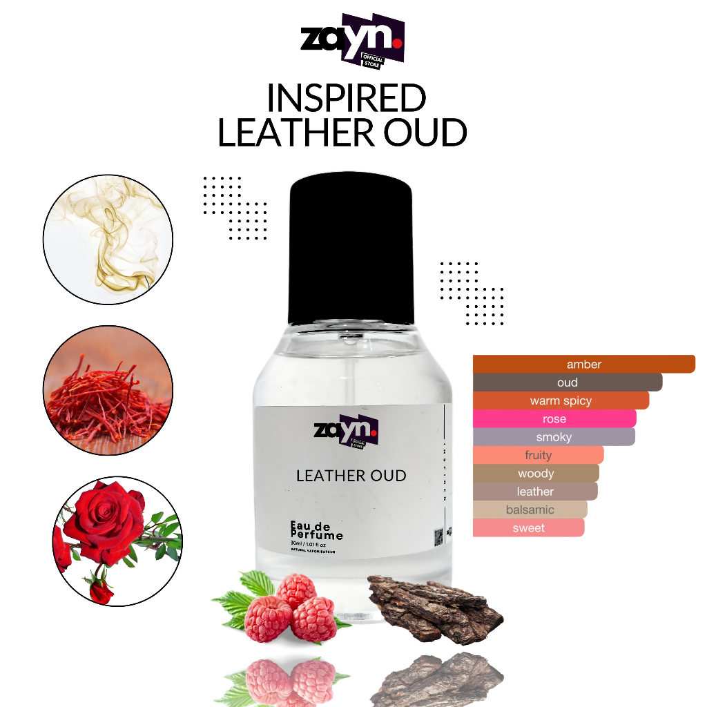 Jual Leather Oud Inspired by Zayn Perfume Parfum 35ml Aroma Amber ...