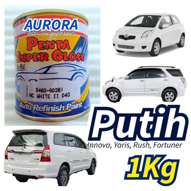 Jual Cat Putih 1Kilo Innova Yaris Rush Terios Fortuner Penta Super ...