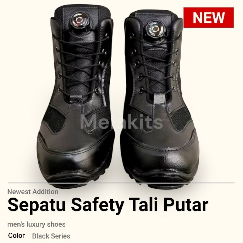 Jual Sepatu Safety Boots King Kulit Asli Sepatu Safety Tali Putar ...