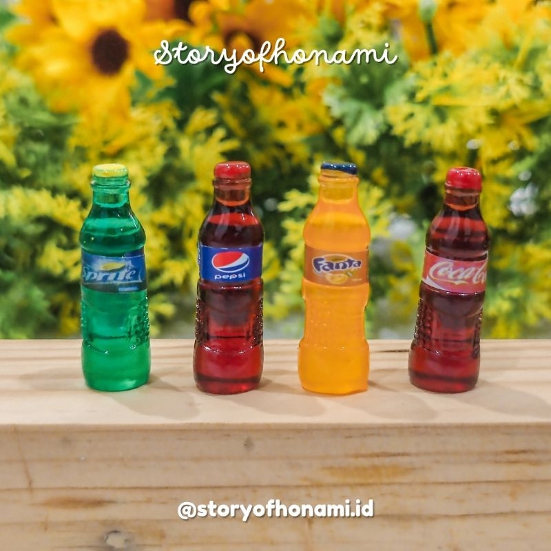 Jual MINIATUR 1:12 SOFT DRINK SODA (1 x 1 x 2.3 cm) SPRITE PEPSI FANTA ...