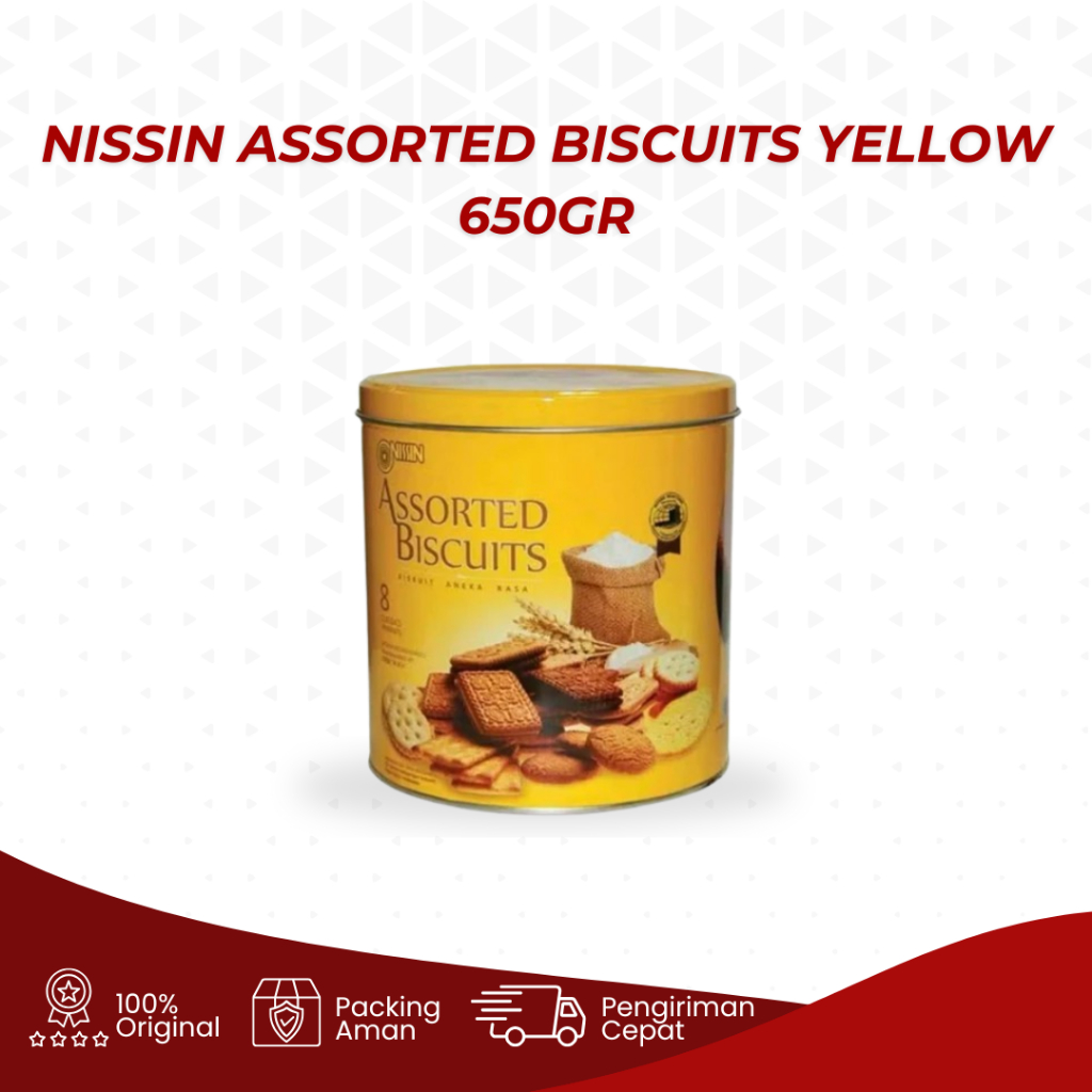 Jual Nissin Assorted Biscuits Yellow 650gr | Biskuit Aneka Rasa ...