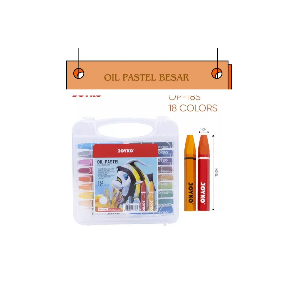 Jual Crayon Joyko Oil Pastel Besar | Shopee Indonesia