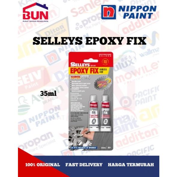 Jual LEM BESI SELLEYS EPOXY FIX SUPER STEEL -35mL- LEM PEREKAT LOGAM ...