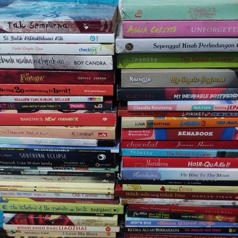 Jual OBRAL NOVEL RANDOM BEKAS ORIGINAL | Shopee Indonesia