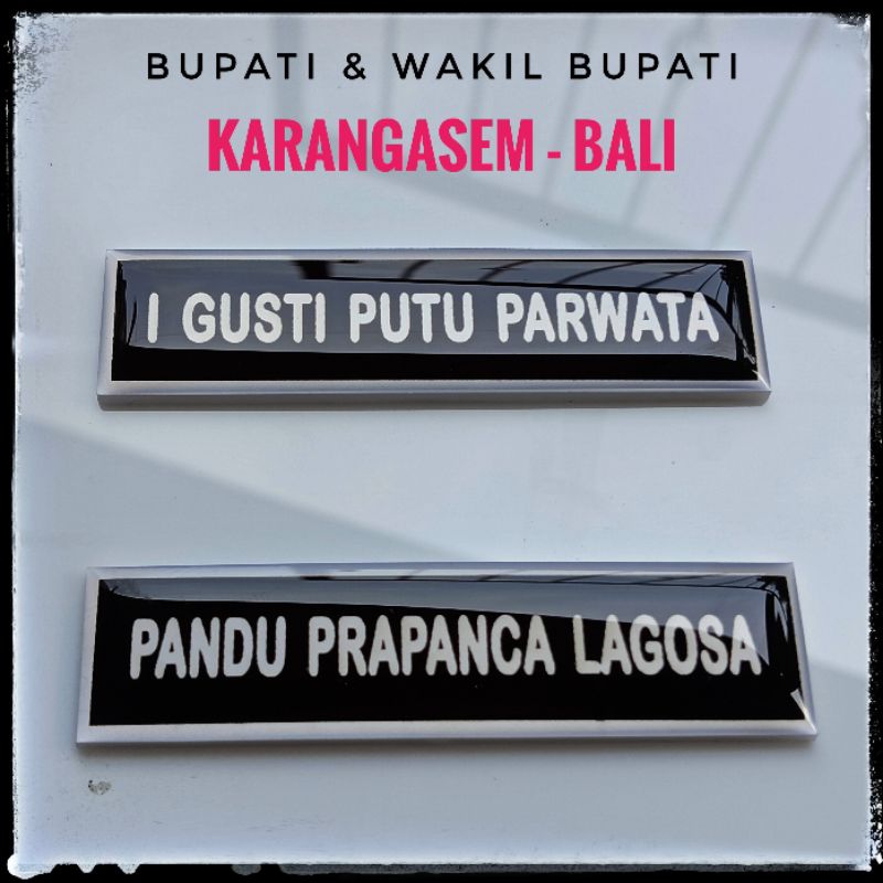 Jual NAME TAG - PAPAN NAMA DADA STANDAR - PNS / ASN - Bahan Resin ...
