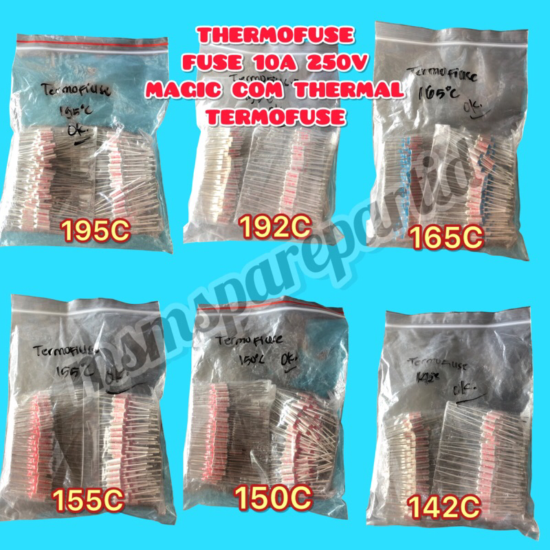 Jual THERMOFUSE FUSE 10A 250V MAGIC COM THERMAL TERMOFUSE | Shopee ...