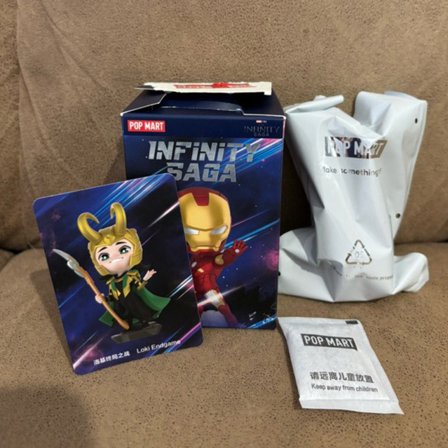 Jual Marvel Infinity Saga Series Figures-Loki end game. Ori popmart ...