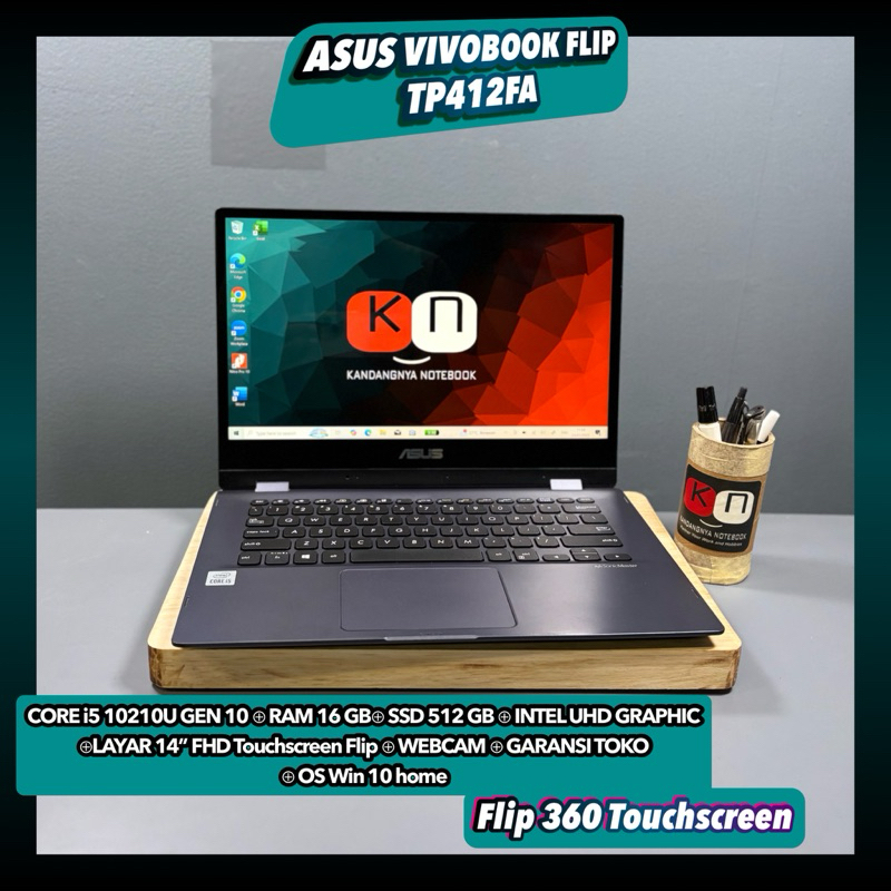 Jual Asus Vivobook Flip TP412FA 2in1 Core i5 10210U Ram 16 Ssd 1TB ...