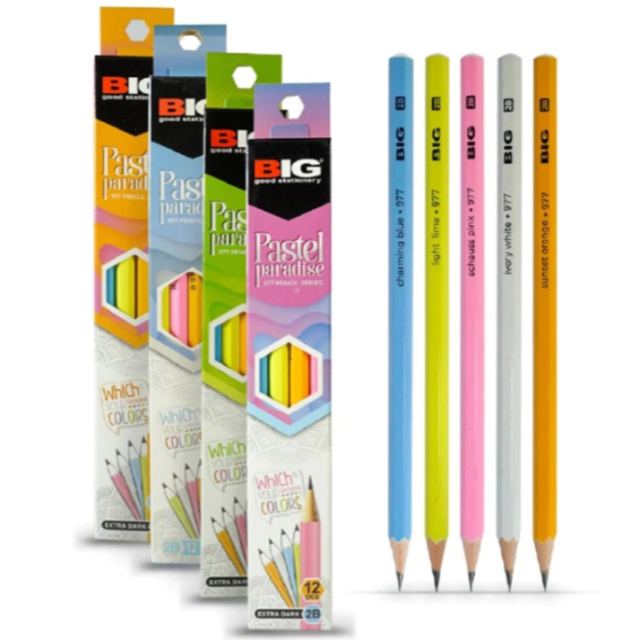 Jual Pensil 2B BIG warna Pastel / Pensil cute 2B | Shopee Indonesia