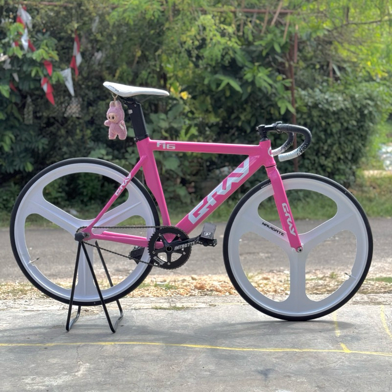 Jual fixie GRAY F16 pink konsep | Shopee Indonesia