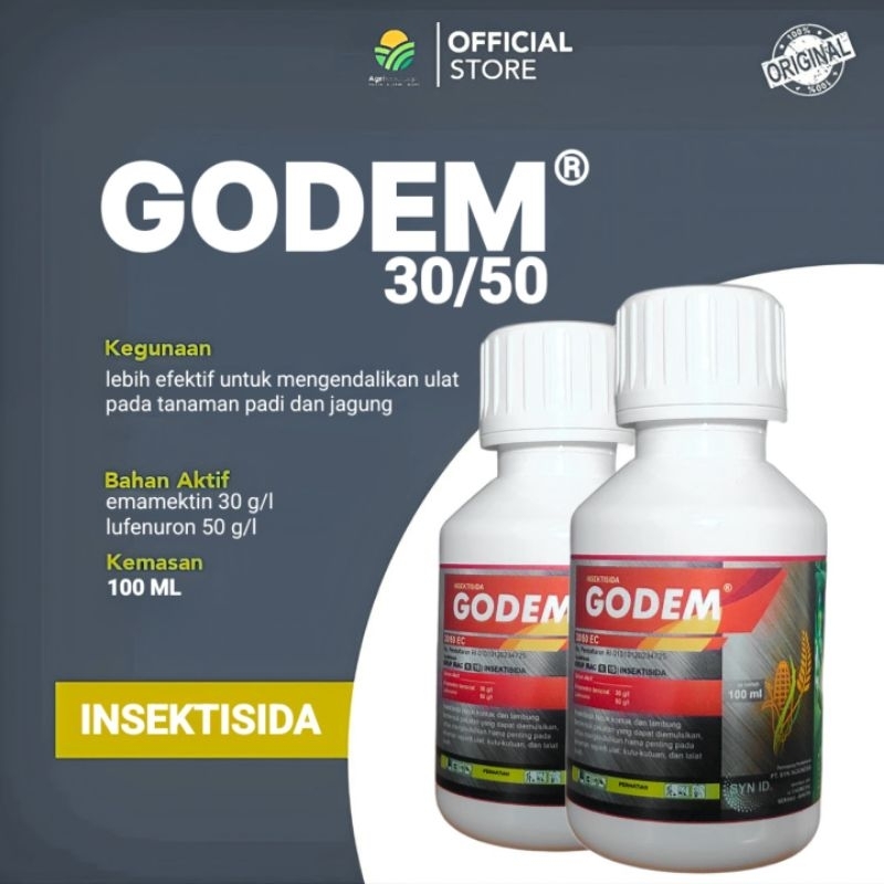 Jual Insektisida GODEM 30/50EC 100ML Ulat Jagung Ulat Padi K.O ...