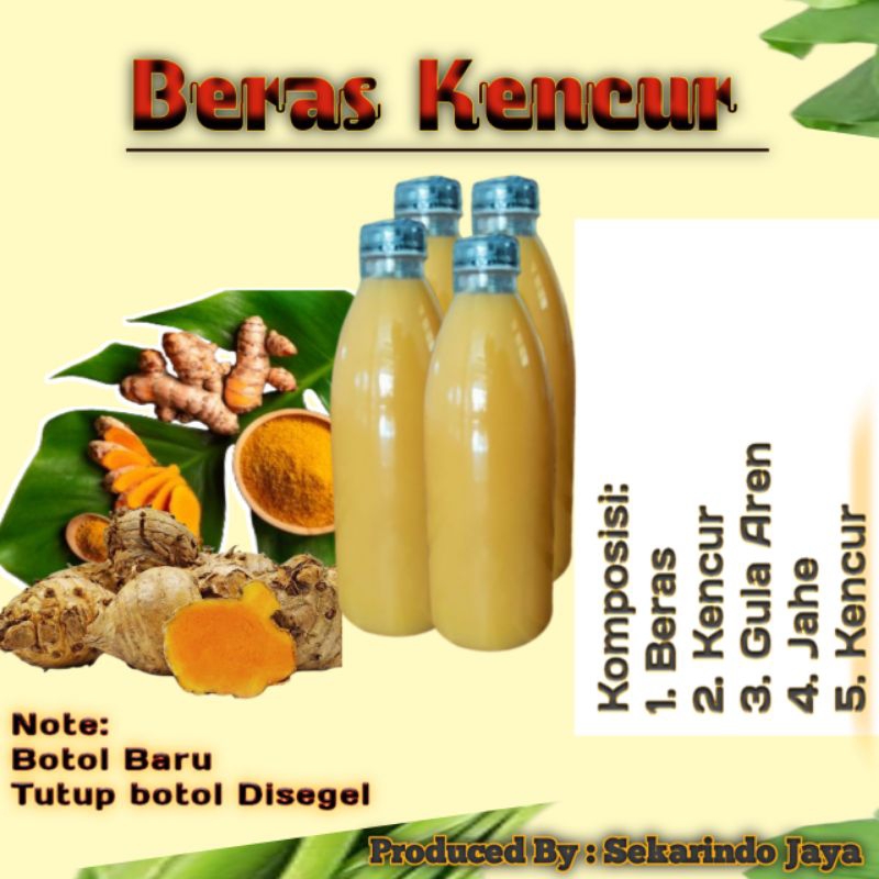 Jual Jamu Beras Kencur Sekarindo Jaya 600 ml | Shopee Indonesia