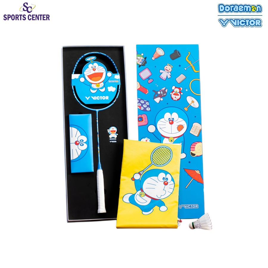 Jual New Special Edition Box Set Raket Badminton Victor Doraemon DriveX ...
