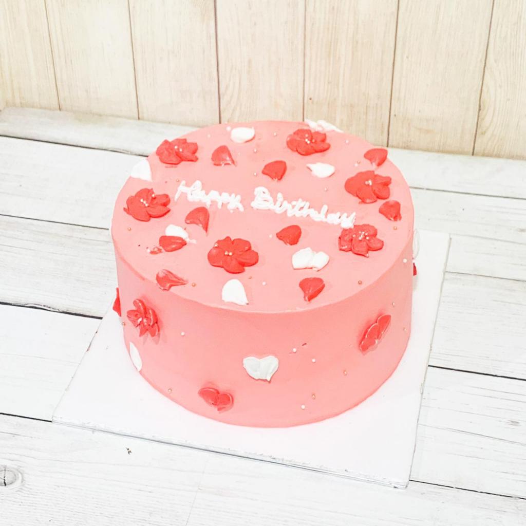 Jual Kue ulang tahun/Birthday Cake/Kue ultah tema Flower Pink/Kue Birthday jakarta | Shopee ...