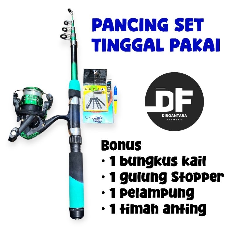 Jual Joran SET PANCING ANTENA 150 Model Teleskopik KOMPLIT SIAP PAKAI ...