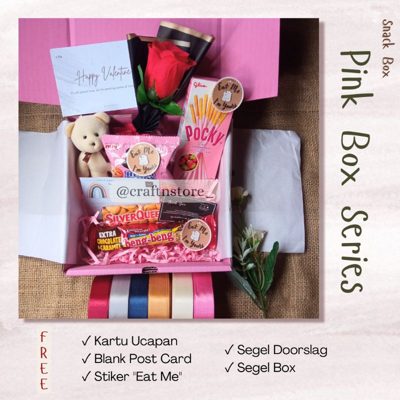 Jual HAMPERS PINK SERIES WISUDA ULANG TAHUN VALENTINE ANNIVERSARY SNACK ...