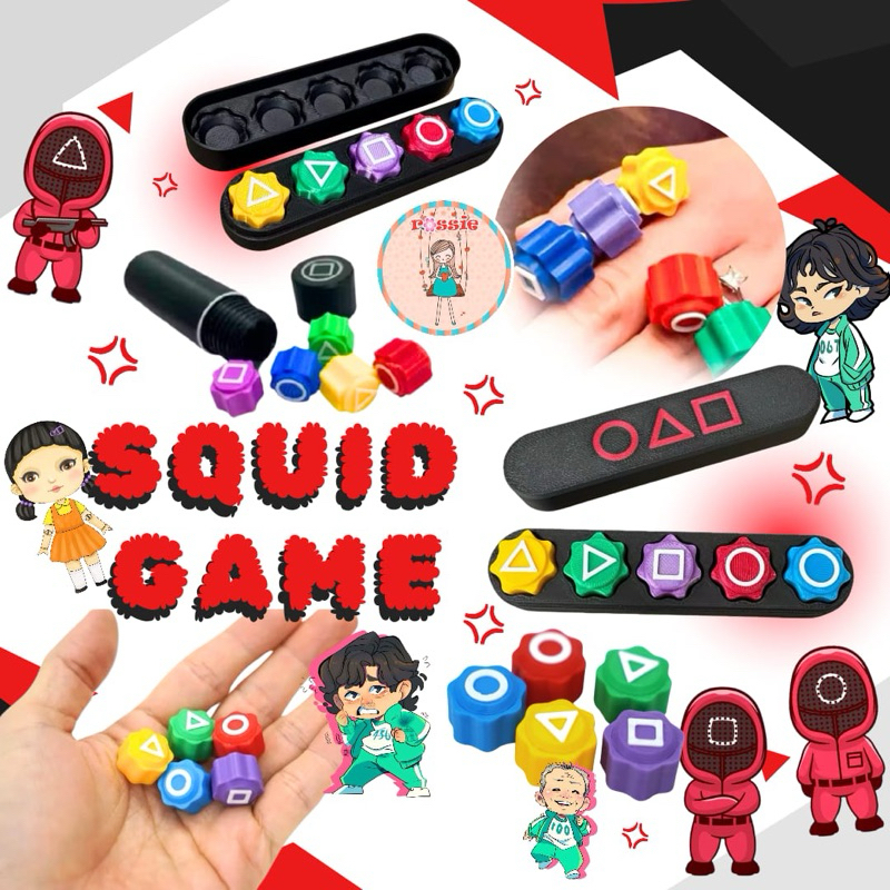Jual Squid Game Gonggi/Gonggi Games 3D Print Board Games Boardgame ...