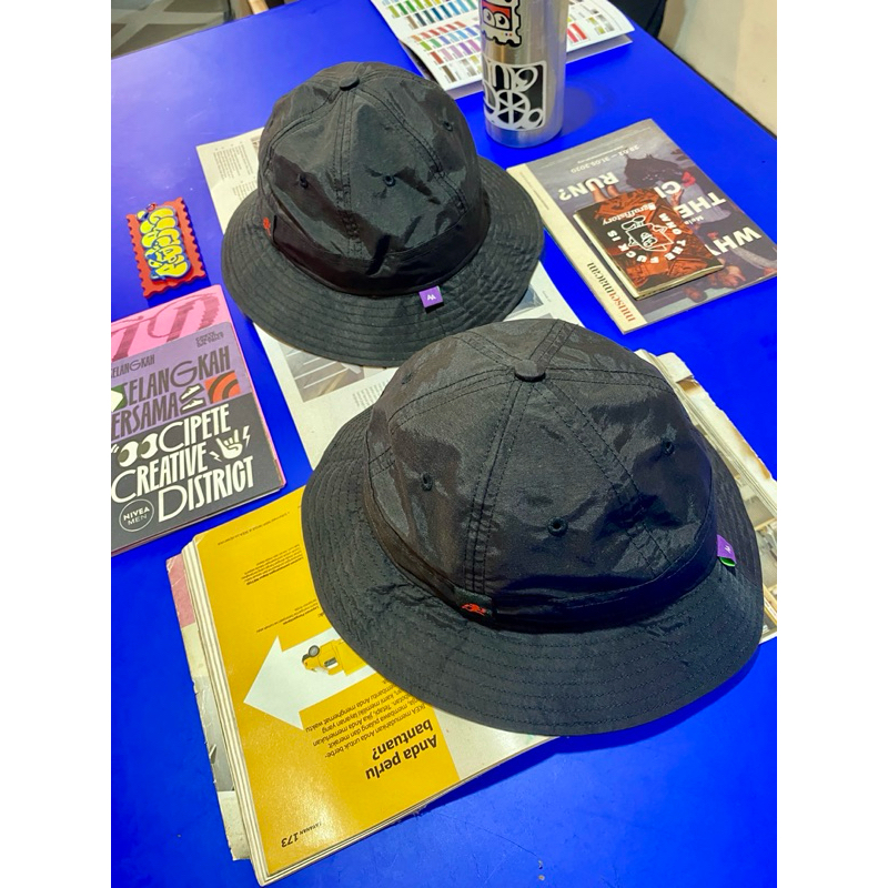 Jual aaround . 6 panel bucket hat . black | Shopee Indonesia