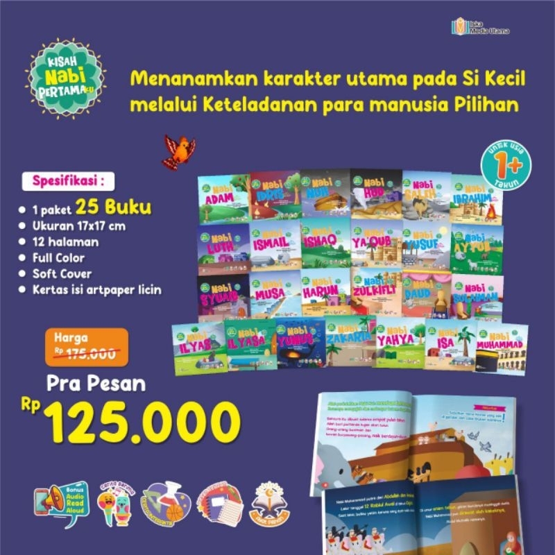 Jual Kisah Nabi Pertamaku - Kisah 25 Nabi dan Rasul - Kisah Nabi ...