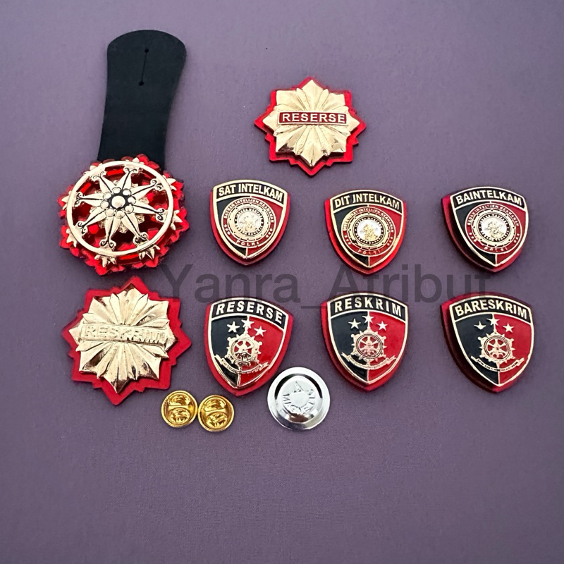 Jual Pin Reserse Bareskrim Reskrim Roda Cakra Intel Polri Atribut ...