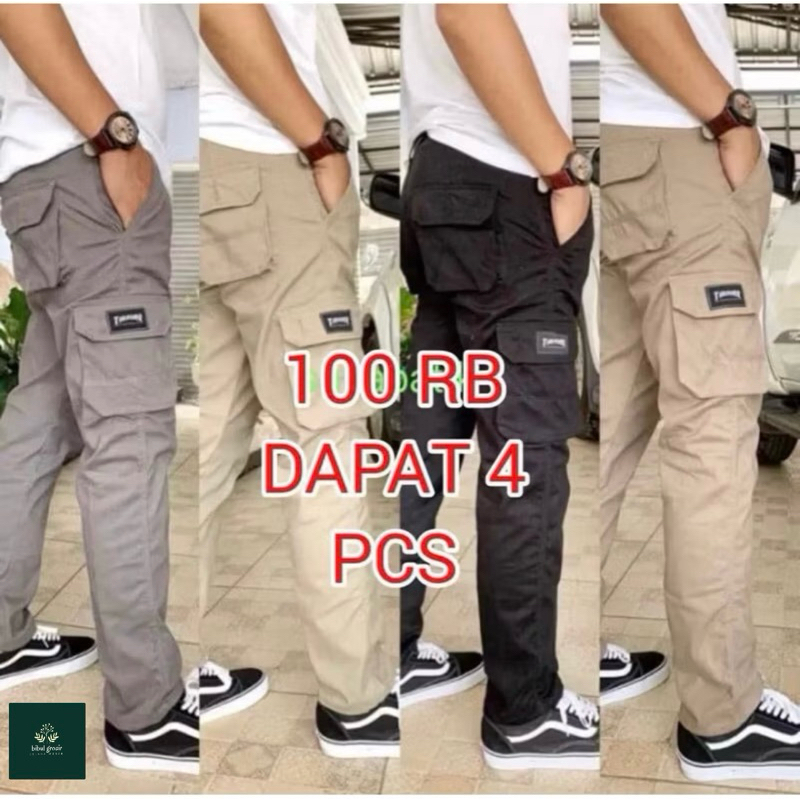 Jual PROMO SUPER DISKON 100 RIBUAN DAPAT 4 PCS CELANA PANJANG CARGO ...