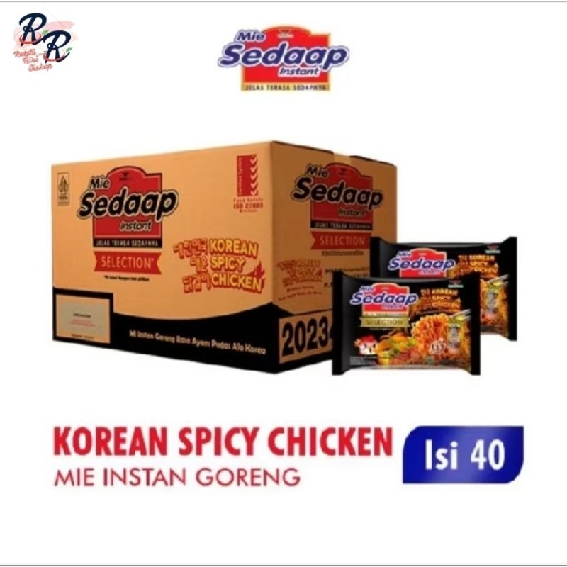 Jual MIE SEDAAP GORENG KOREAN SPICY CHICKEN 1 DUS ISI 40 PCS | Shopee ...