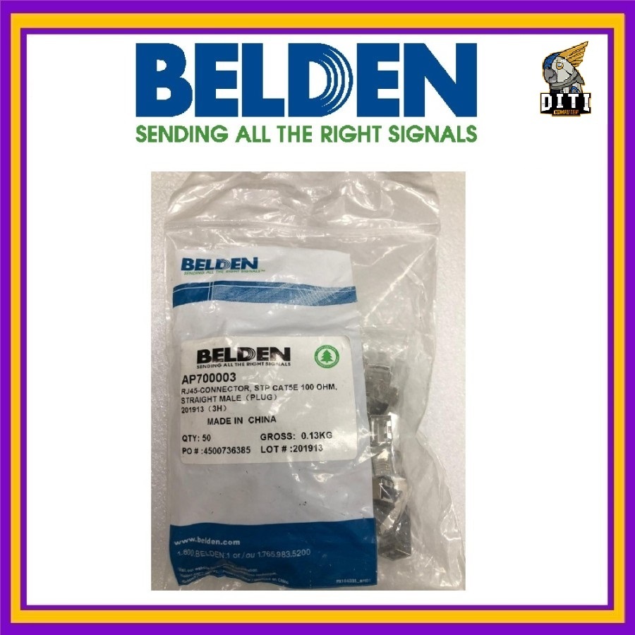 Jual BELDEN RJ45 Connector Cat5 / Cat.5e STP Metal ( AP700003 ...