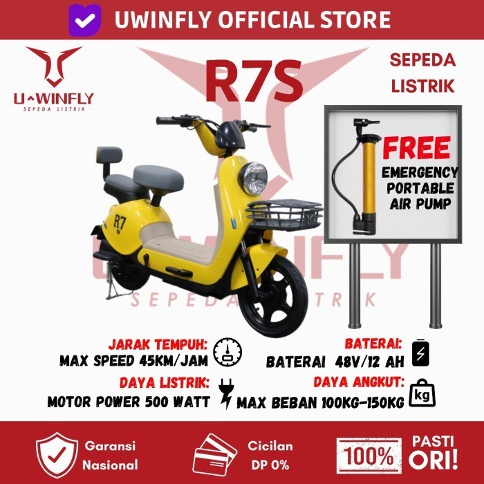 Jual SEPEDA LISTRIK UWINFLY R7s UWINFLY REDFISH 7S Garansi Resmi ...