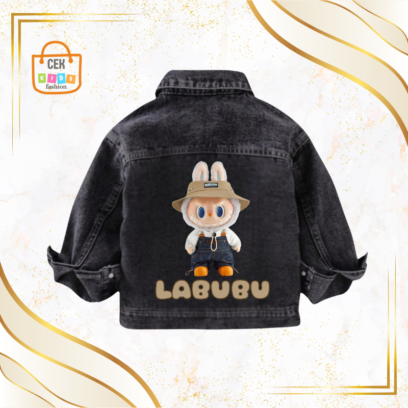 Jual JAKET JEANS ANAK LABUBU SNOW BLACK USIA 1 - 7 TAHUN | Shopee Indonesia